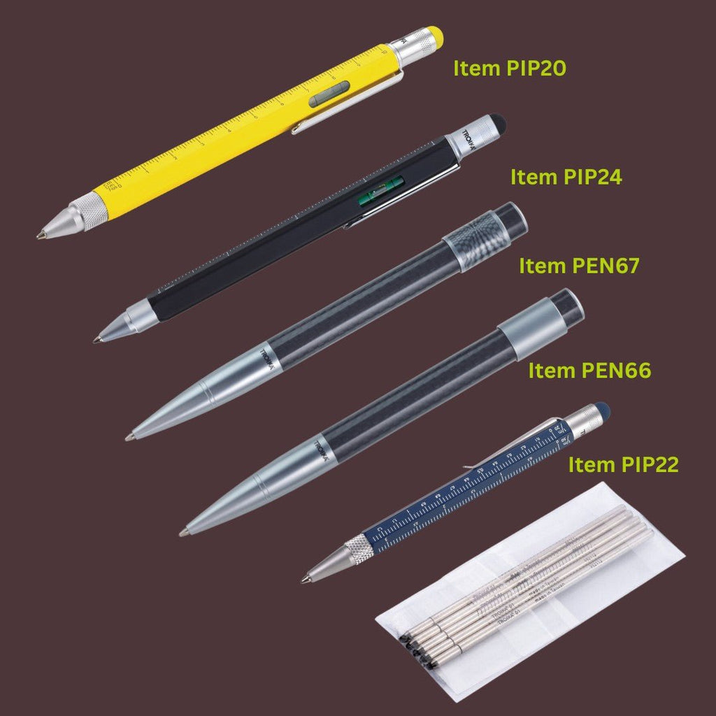 D1 Refill Pack of 5 for Troika Construction Ballpoint Pen - PIP20, PIP ...
