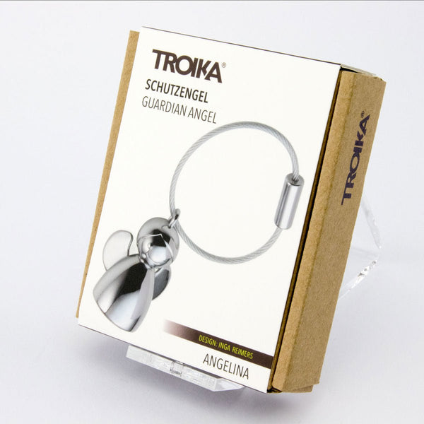Troika Angel Angelina Key Chain Modern Chromed Metal | Troikaus.com