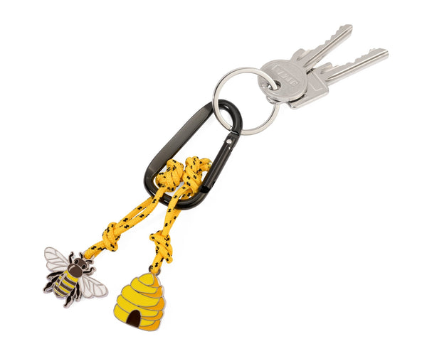 Troika Beekeeper Carabiner Keychain – Bee & Hive Charm for Eco Fans ...