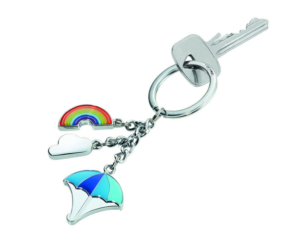 Troika Rainbow, Cloud, and Umbrella Key Ring | Troikaus.com
